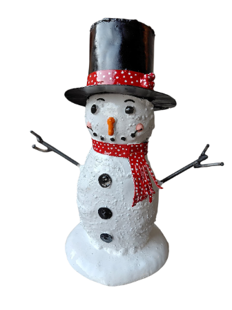 METAL SNOWMAN MEDIUM - Zimba-Arts | Handmade Recycled Art
